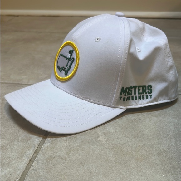 Masters | Accessories | White Masters Tournament Cap With Yellow And ...